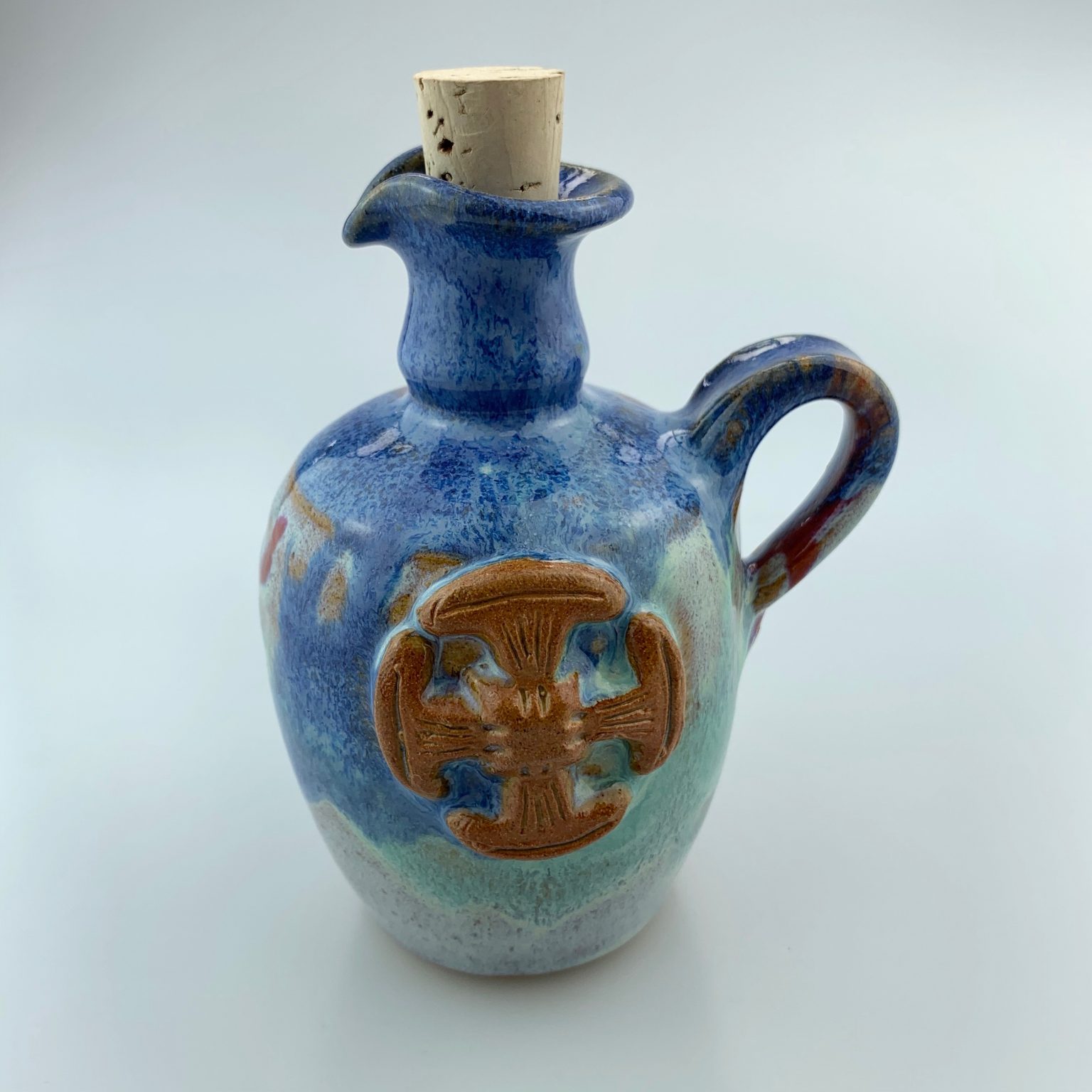 Flagon Cobalt Blue Top Splashes | Canterbury Pottery