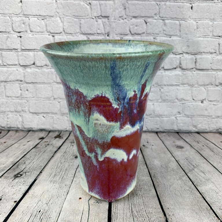 Wide Necked Flared Vase | Canterbury Pottery